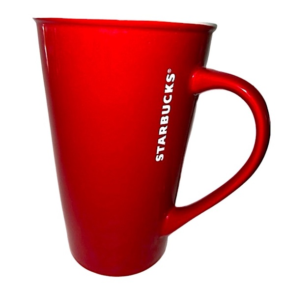 Starbucks | Dining | Rare Starbucks Red And White Tall Coffee Cup Mug ...